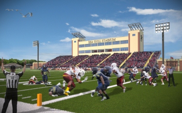 SU Breaks Ground on New $19M Sea Gull Stadium During Homecoming ...