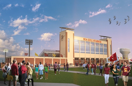 SU Breaks Ground on New $19M Sea Gull Stadium During Homecoming ...