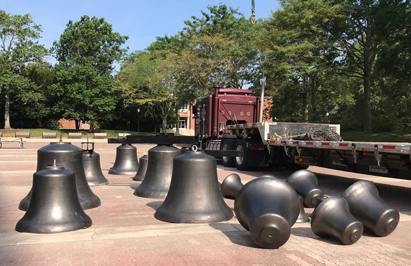 First Bells Installed in SU's New Brown and Church Carillon - Wednesday ...