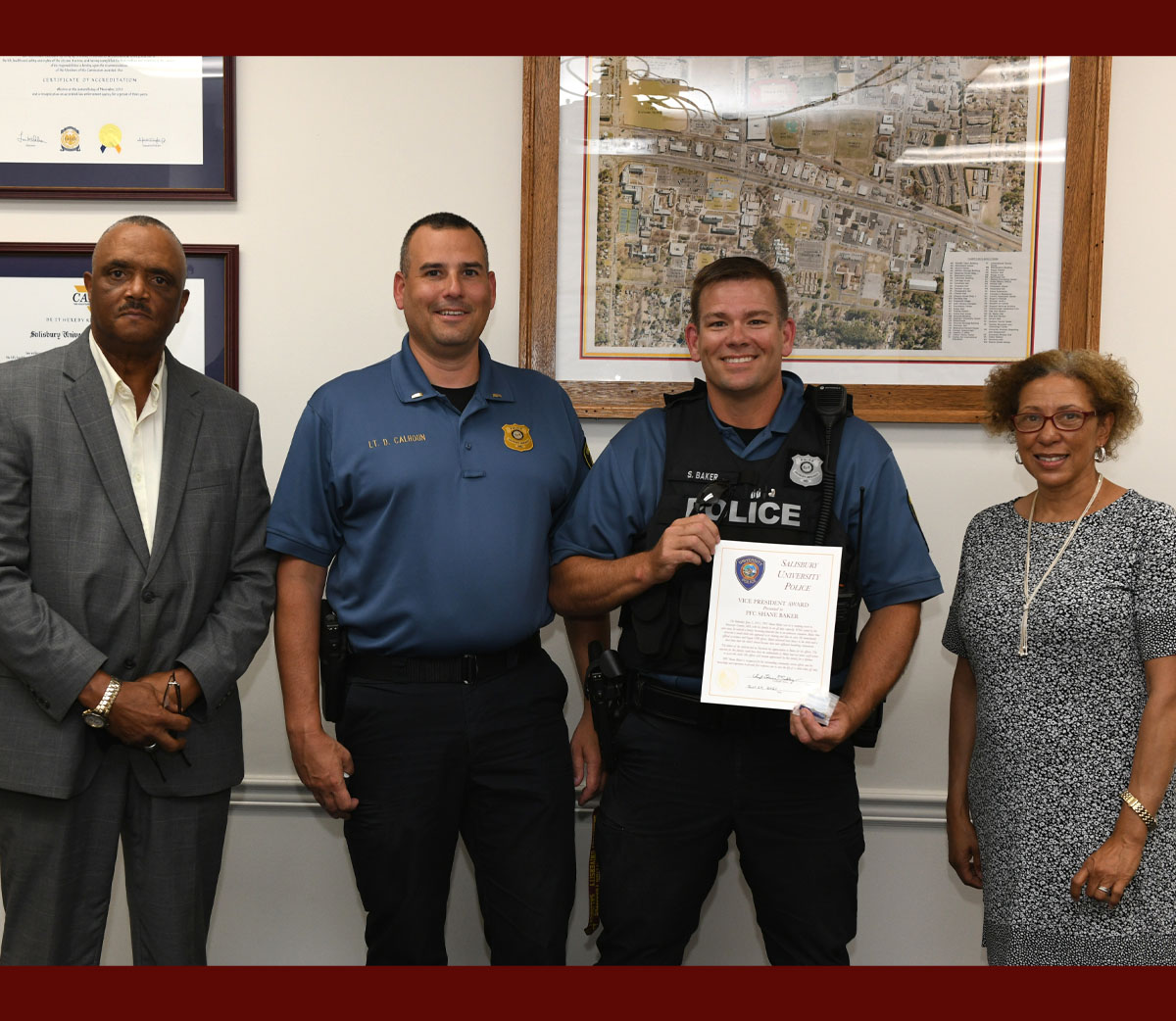 Baker Honored with SUPD Life-Saving Award - Wednesday July 21, 2021 ...